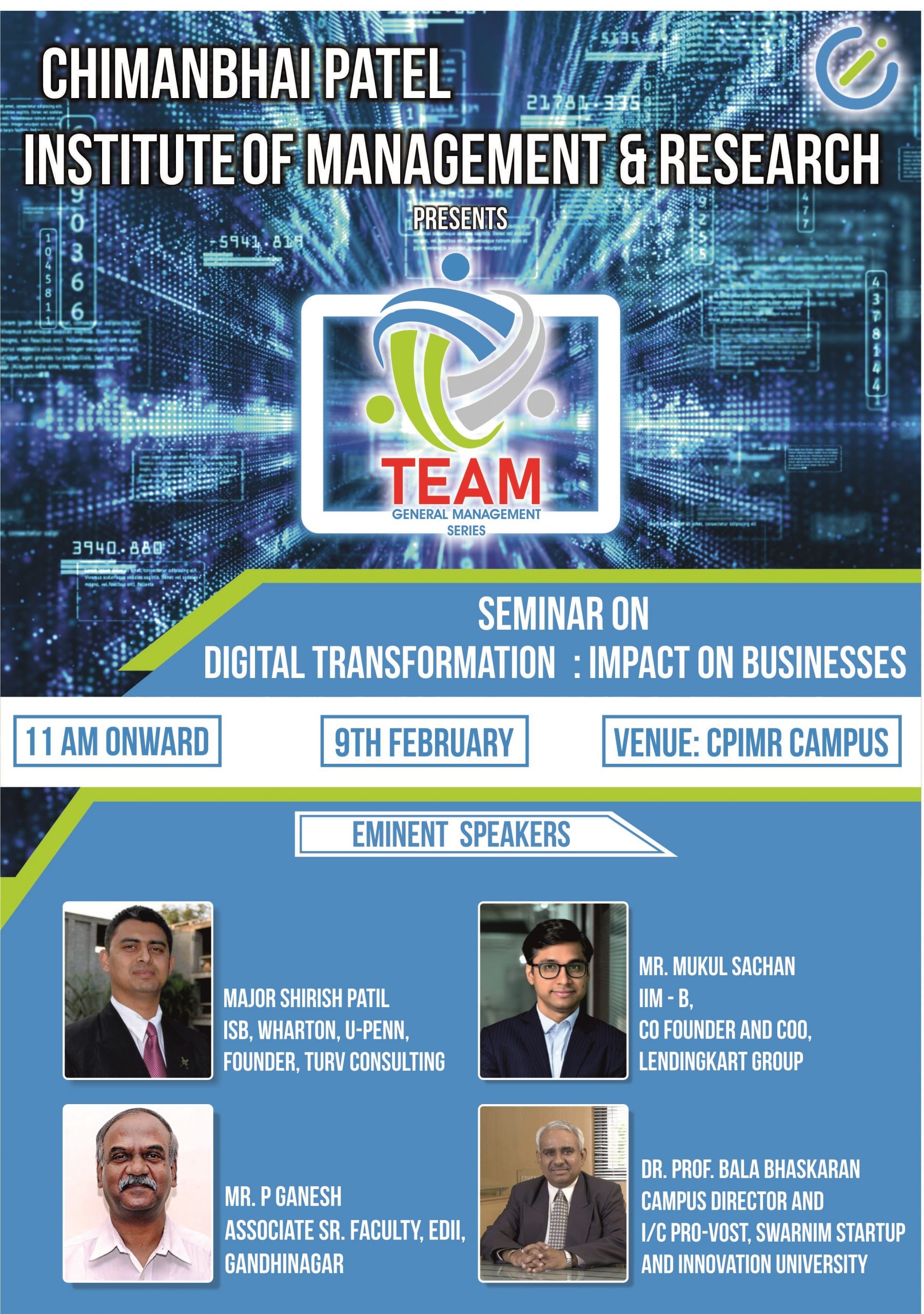 TEAM General Management Seminar – CHIMANBHAI PATEL INSTITUTE